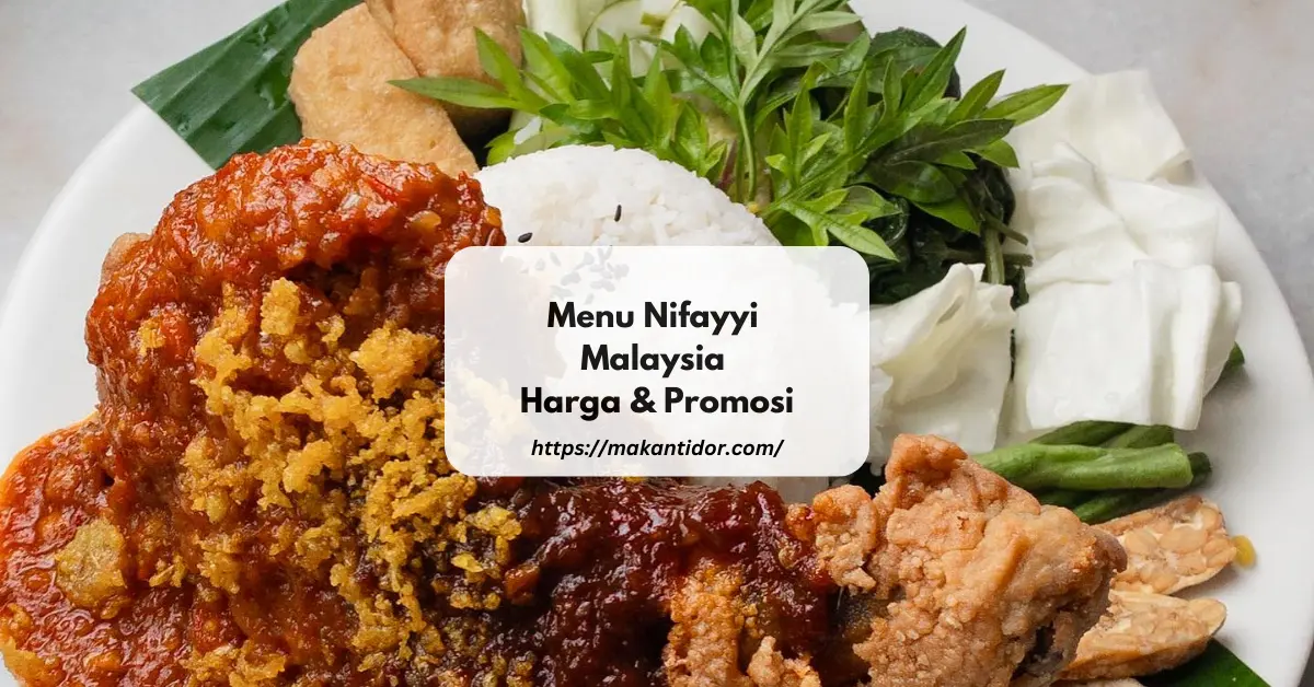 Menu Nifayyi Malaysia Harga & Promosi Dikemas Kini 2025